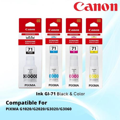 Jual Tinta Canon GI-71 GI71 (PGBK) Tinta Refill Original Canon - Cyan ...