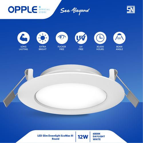 Promo OPPLE Lampu Downlight Slim LED EcoMax III HPF 12W - 3000K ...