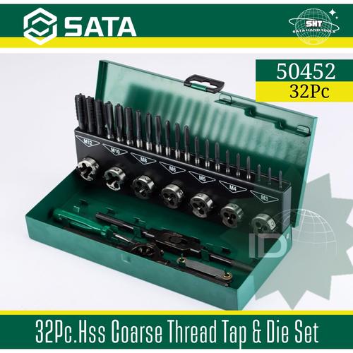 Promo SATA MATA BOR TAP SENAI 50452 - 32PC. HSS COARSE THREAD TAP & DIE ...