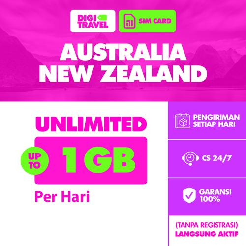 Jual DIGI TRAVEL Sim Card Australia New Zealand Unlimited Data Internet ...