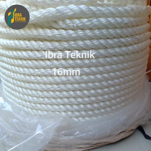Jual Tali Tampar nilon tambang nylon rope 16mm 100 meter - Kota ...