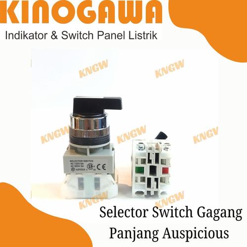 Jual Selector Switch Gagang Panjang Auspicious - 22mm, 2posisi stayput - Jakarta Barat ...
