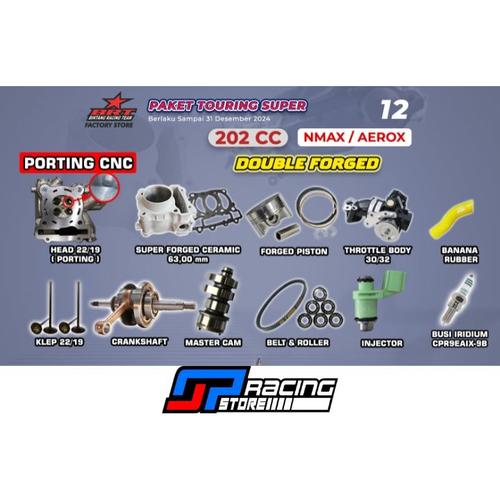 Promo BRT Paket Touring 12 Nmax/Aerox Head Porting-Block Ceramic-Kruk ...