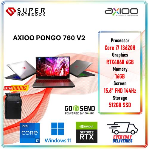 Jual LAPTOP AXIOO PONGO 760 v2 i7 13620H 16GB 512GB RTX 4060 8GB 144Hz ...