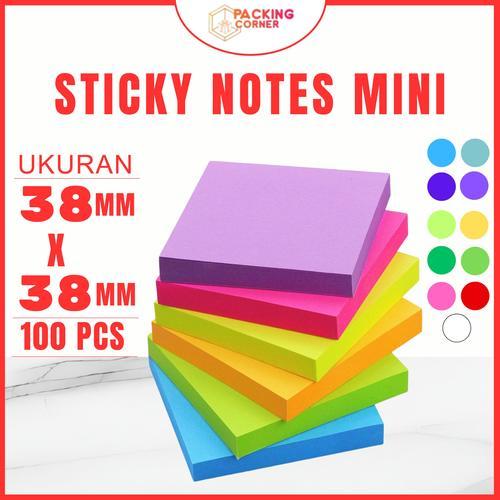 Jual Sticky Notes Memo 38x38 Polos Penanda Pengingat Kertas Buku Tempel ...
