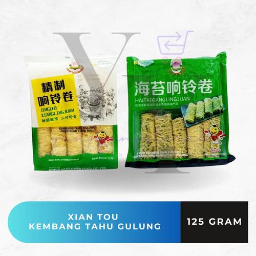 Jual Xian Tou Kembang Tahu Rumput Laut Gulung / Fried Seaweed Bean Curd ...