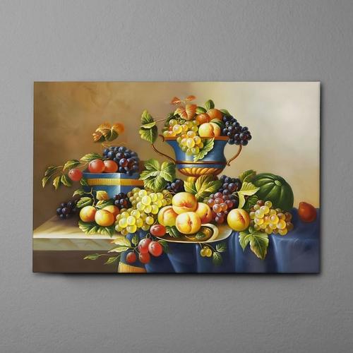Jual Lukisan dinding buah-buahan gradasi warna landscape Full Frame ...