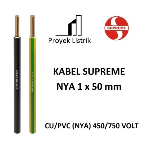 Jual SUPREME Kabel NYA 1x50 mm GROUNDING 1 x 50 Cable 1x50mm 1 x 50mm ...