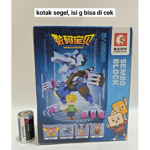 Jual sembo block digimon garurumon building block brick - Kota Malang ...