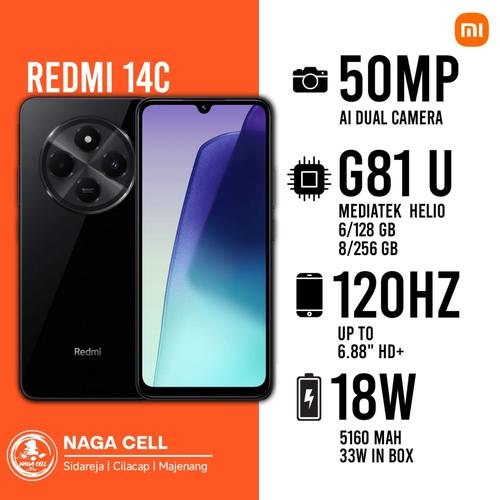 Jual Xiaomi Redmi 14C 4G 8/256 - Kab. Cilacap - Naga Cell | Tokopedia