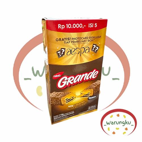 Jual [BOX] Nextar GRANDE isi 5pcs Wafer Lapis Coklat Karamel - Kota ...