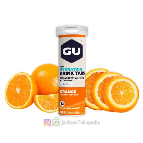 Jual susu gainer GU Hydration Drink Tabs Orange / Electrolytes Energy ...