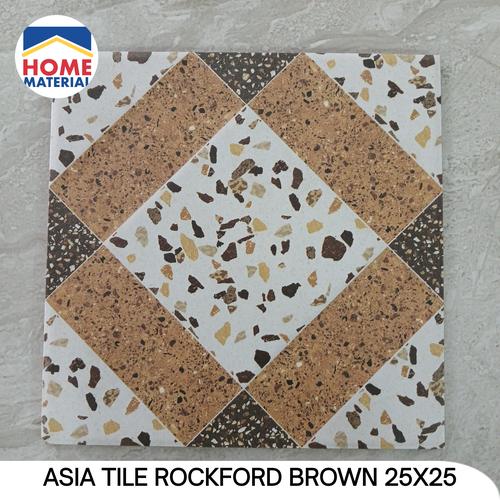Jual keramik Lantai Kamar Mandi Kasar Asia tile Rockford Brown 25x25 ...