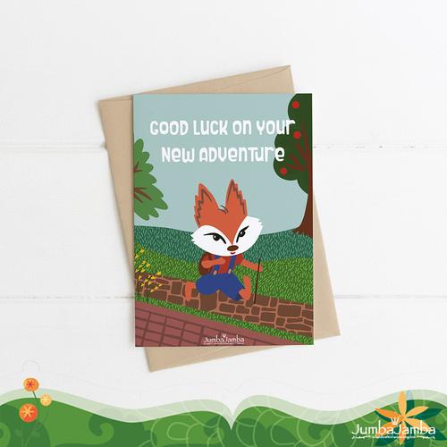 Jual Kartu Ucapan Perpisahan - Fox Good Luck On Your New Adventure ...
