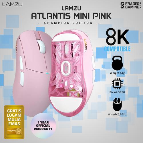 Jual Lamzu Atlantis Mini Pink Champion Edition Wireless Gaming Mouse ...