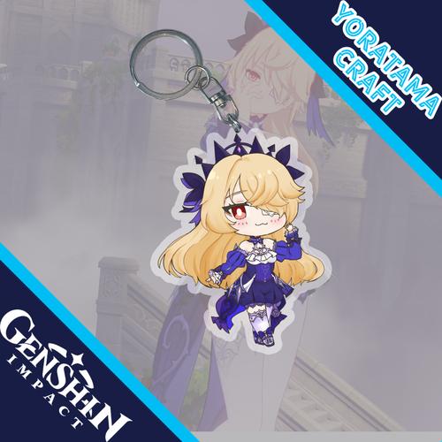 Jual Gantungan Kunci Genshin Impact Fischl Skin, Keychain Akrilik ...