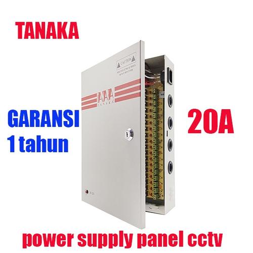 Jual TANAKA 20A POWER SUPPLY PANEL BOX CCTV 18ch 12v dc psu led adaptor - Jakarta Pusat - kitani ...