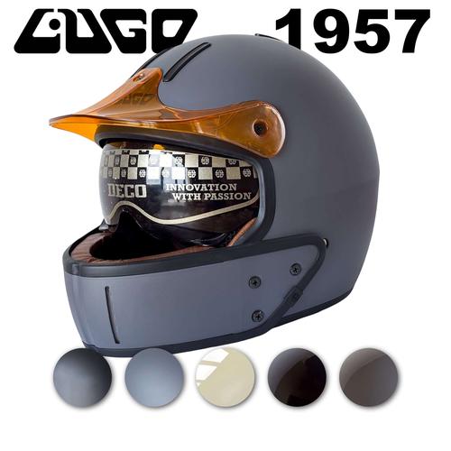 Promo Helm Dewasa Klasik Cakil LUGO Deco 1957 Polos Standar SNI, Visor ...