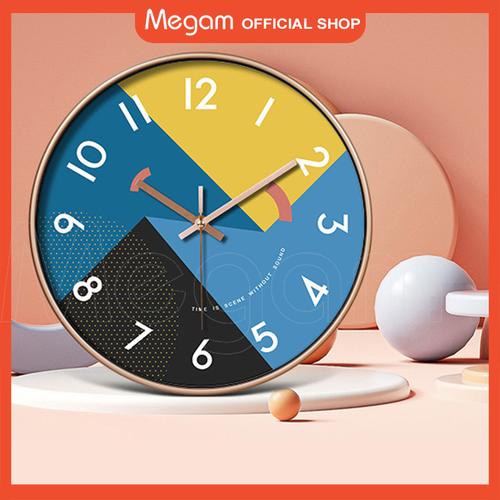 Promo MEGAM Jam Dinding Ruang Tamu Jam Tembok Minimalis Design Bulat ...