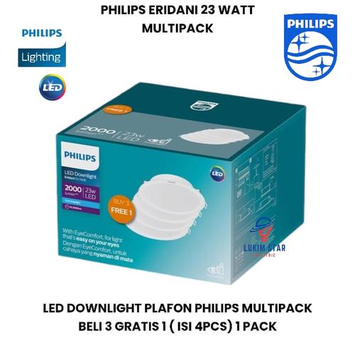 Jual PHILIPS Lampu Downlight Multipack Eridani 23w DL190B Downlight 23 ...