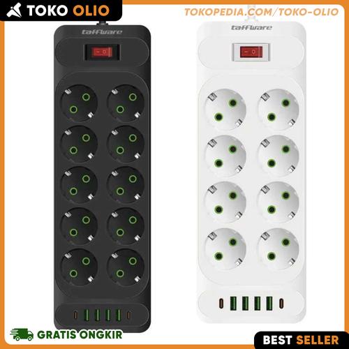 Jual Terminal Colokan Listrik 8/10 Slot Kabel 1.8m Soket Stop Kontak EU ...
