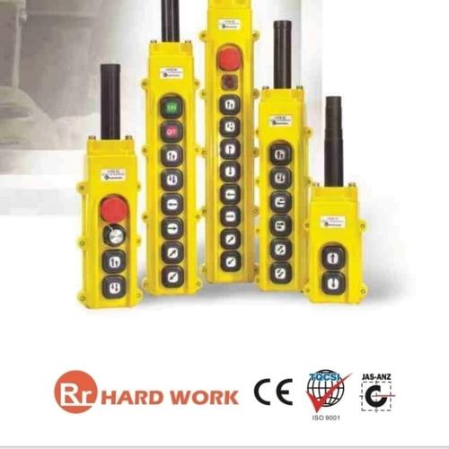 Jual Pendant Control Hoist Crane/Push Button brand HARDWORK 8 Tombol sudah Emergency dan ON ...