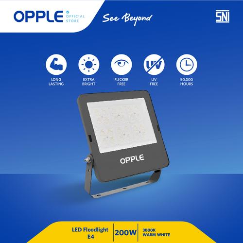 Promo OPPLE Lampu LED Floodlight E4 Lampu Sorot 200W - 5700K Daylight ...