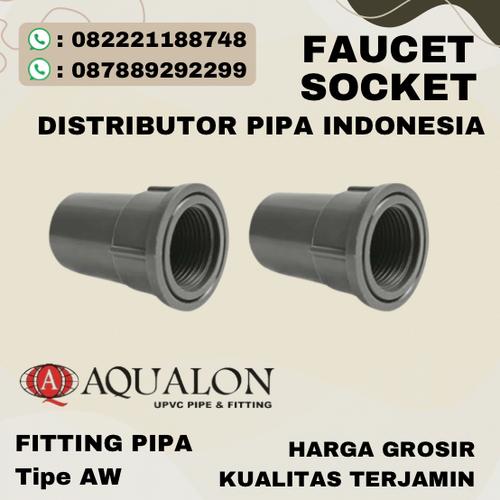 Jual Fitting Pipa Aqualon Faucet Socket Type AW - 1" - Jakarta Barat ...