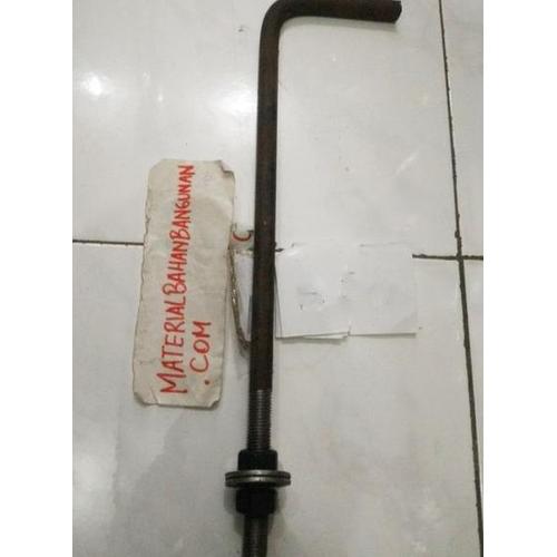 Jual Anchor Bolt L 16 mm x 300 mm Baut Angkur Struktur Bangunan Baut ...