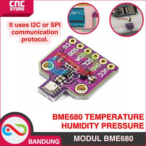 Jual MODUL BME680 TEMPERATURE HUMIDITY PRESSURE & AIR QUALITY GAS ...