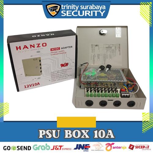 Jual PSU 10A BOX / PSU BOX Central Power Supply 12V 10A Panel BOX ...