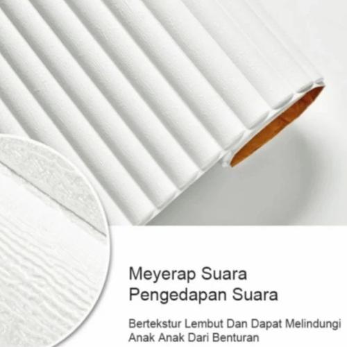 Jual wallpaper foam 3D peredam panas dan suara pada dinding plafon ...