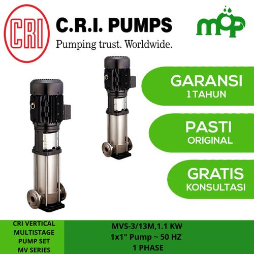 Jual POMPA CRI VERTICAL MULTISTAGE PUMPS SET MVS-3/13M 1 PHASE ...