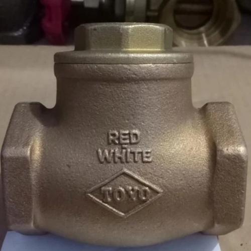 Jual check Valve Kuningan Toyo 1 inch red white DN25 Japan no 1 ...