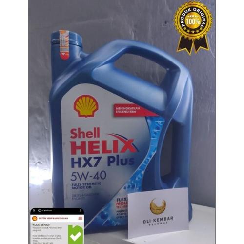 Jual OLI SHELL HELIX HX7 PLUS 5W-40, 4L ORIGINAL BARCODE - Jakarta ...
