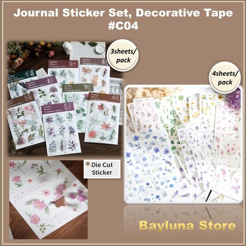 Jual Journal Sticker Set DIY Journal Stickers Washi Sticker Paper ...