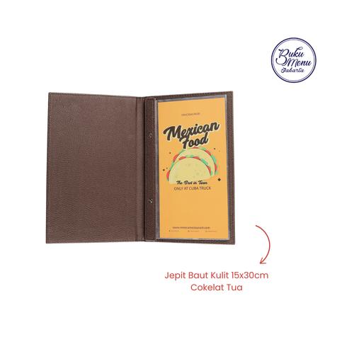 Jual Buku Menu Jakarta - Buku Menu Kulit Premium Jepit Baut Isi Plastik ...