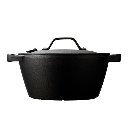 Promo OIGEN Cast Iron Cook top round deep shape pan CT-004 fukashi katachi 20cm 1,9L panci cor ...