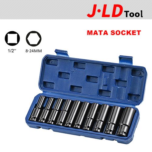 Jual JLD 10pcs Mata Socket impact set (13mm) Mata Sok Panjang 8 - 24mm - Jakarta Barat - Xavier ...