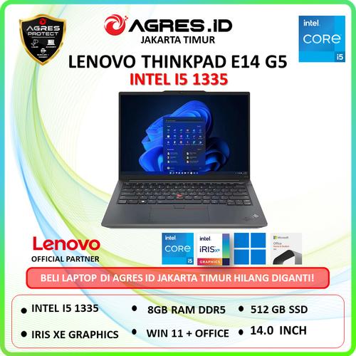 Promo LENOVO Thinkpad E14 G5 Intel I5 Gen 13 8Gb 512Gb Win 11 Office 14 Inch - +Lengkap Cicil 0% ...