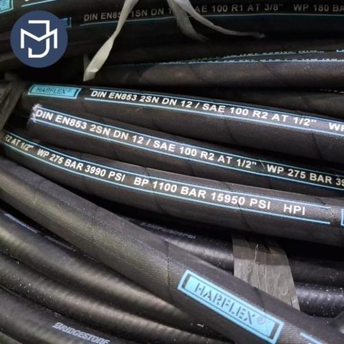 Jual Selang Hidrolik Hydraulic 1/2" Inch High Pressure R1(1 Wire ...