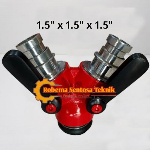 Jual KONEKTOR Y PENGHUBUNG SELANG PEMADAM 1.5 x 1.5 x 1.5 Inch ...