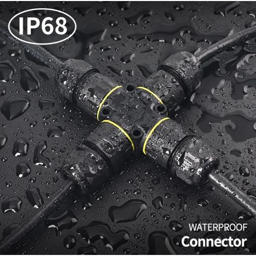 Jual Waterproof Cable Connector 4T-M20 IP68 Outdoor 3 Pin M20 Cabang 4 ...