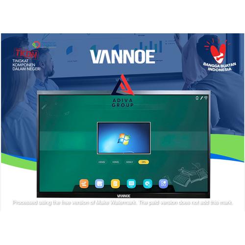 Jual VANNOE VN-IF75-VK7 Interactive Flat Panel 75 Inch 4K UHD 40 Point ...