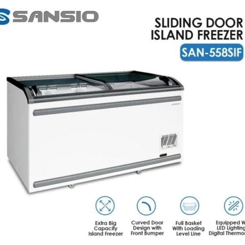 Jual SANSIO - Sliding Door Island Freezer 558 Liter / SAN-558SIF ...