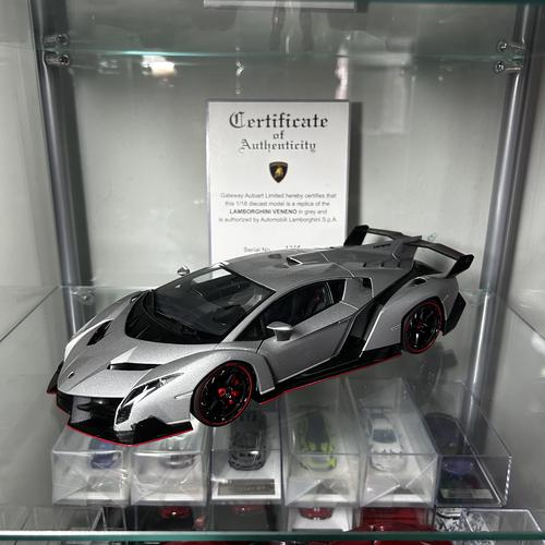 Jual Autoart Signature Lamborghini veneno Silver 1:18 Diecast ...