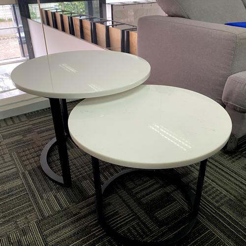 Jual Santorini table/berwarna putih polos /terbuat dari natural stone ...