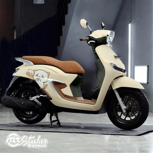 Jual Stiker Honda Decal Stylo 160 Full Body Custom Free Design Kucing ...