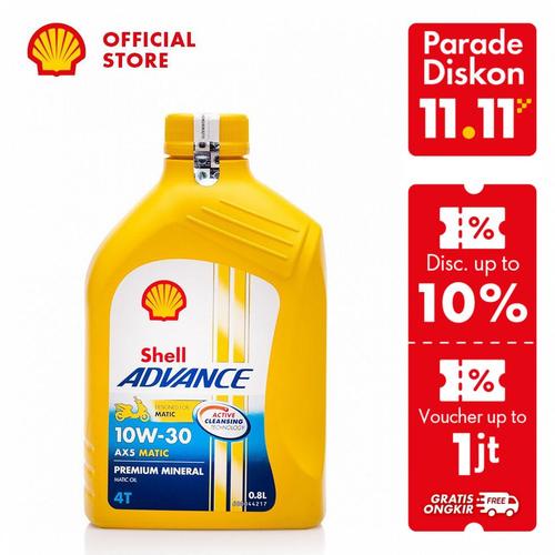 Jual Shell Advance AX5 Scooter 10W-30 (0.8L) Oli Motor - Kota Surabaya ...