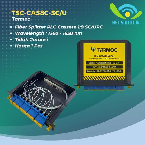 Jual Tarmoc Splitter FO 1:8 SC/UPC | Splitter 1:8 Box Cassette Fiber ...